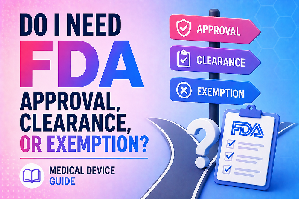 Do I Need FDA Approval, Clearance, or Exemption? Medical Device Guide ...